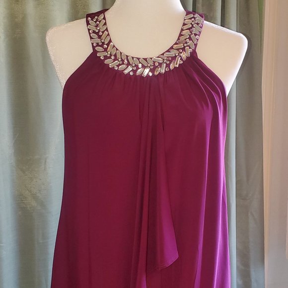 Joseph A | Tops | Joseph A Jewel Neckline Tunic | Poshmark